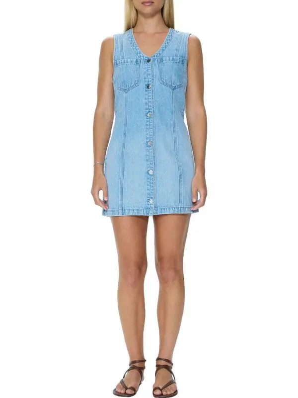PISTOLA Carmel Denim Mini Shirt Dress - Serendipity