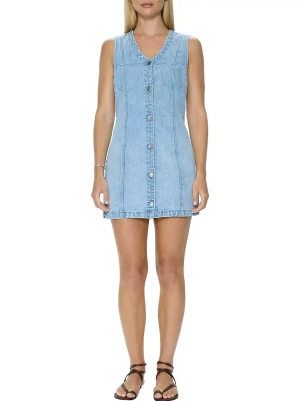 PISTOLA Carmel Button-up Denim Mini Dress - Serendipity