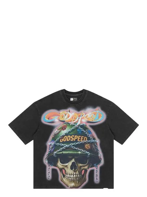 GODSPEED Badges Of Honor T-shirt - Black Wash