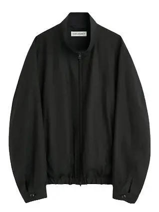 Our Legacy Casino Jacket - Still Black Calm Cupro Cotton