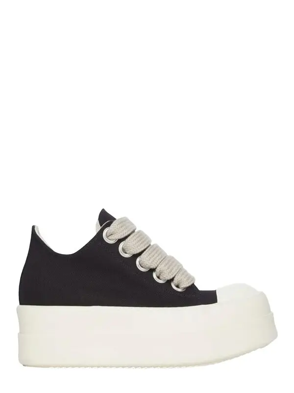 Rick Owens Mega Bumper Jumbolace Low Sneakers - Black/milk