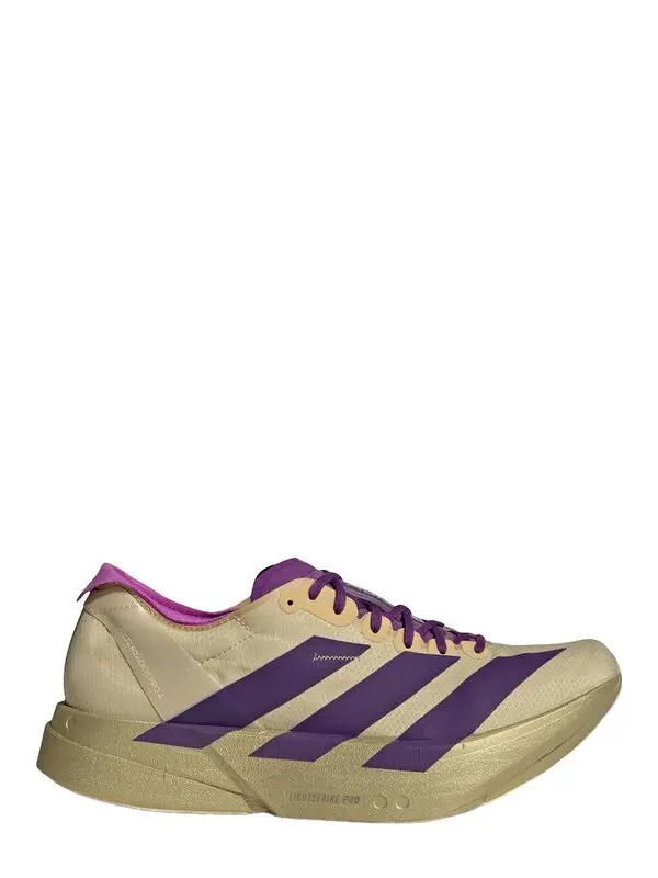 Adidas Adizero Adios Pro 4 - Sand/rich Purple/gold Metallic