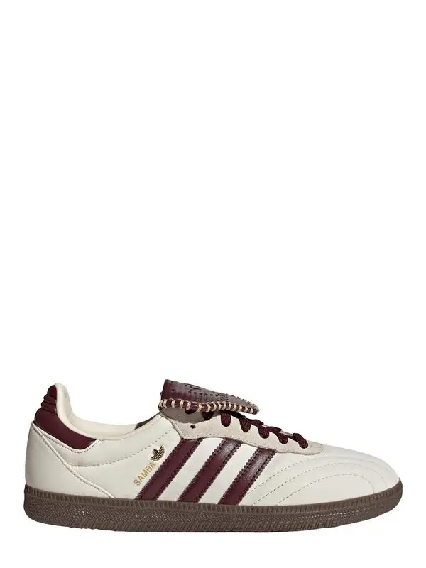 Adidas Samba Lt Sneakers - Cream White/maroon/gold Metallic
