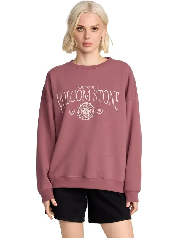 Volcom Stone Crewneck Pullover - Vintage Brown