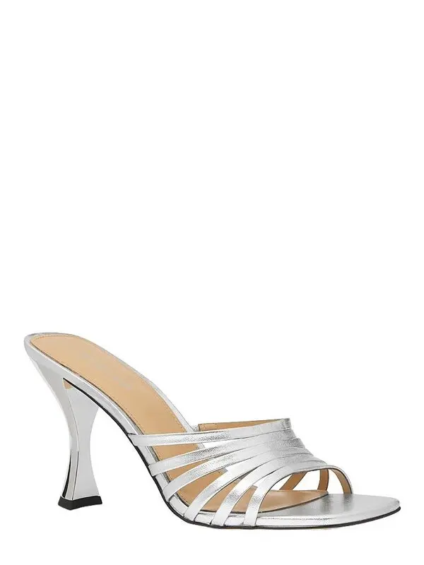 Michael Kors Haisley High Heel Sandals - Silver