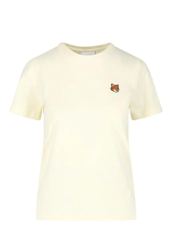 Maison Kitsuné Fox Head T-shirt - Yellow