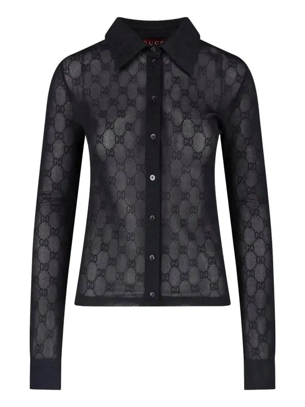 Gucci Gg Jacquard Sweater - Black