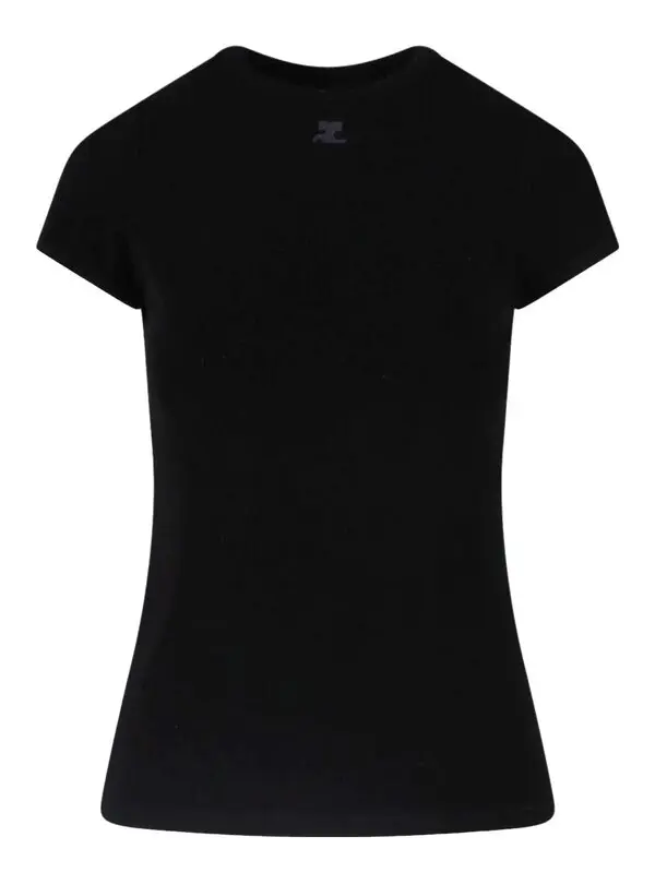 COURREGES Baby Spongy T-shirt - Black