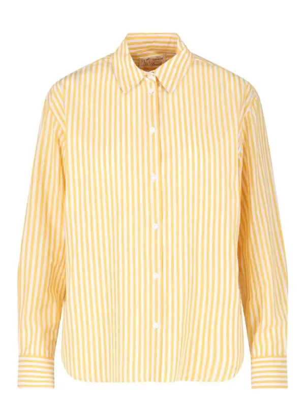 MC2 SAINT BARTH Brigitte Striped Shirt - Yellow