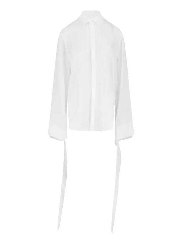 THE FRANKIE SHOP Verlin Chiffon Shirt - White