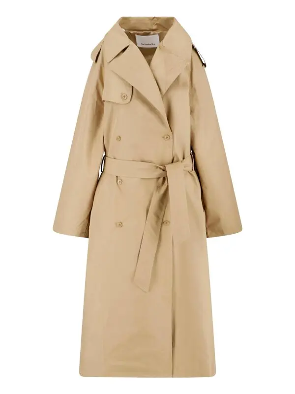 THE FRANKIE SHOP Riva Trench Coat - Beige