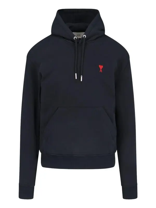 AMI Paris Hoodie " De Coeur - Black