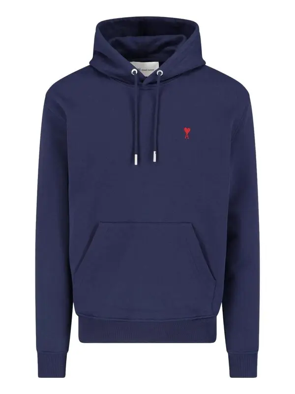 AMI Paris De Coeur Hoodie - Blue