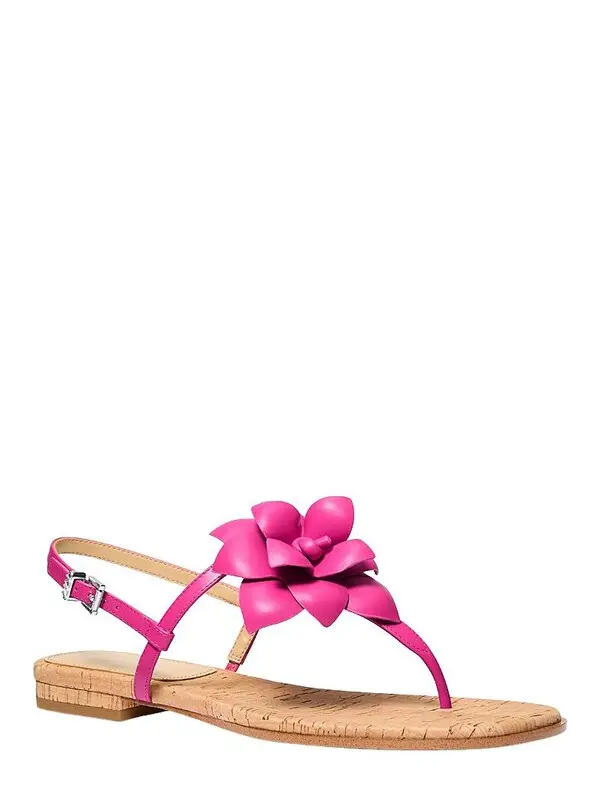 Michael Kors Jacie Thong Sandals - Raspberry