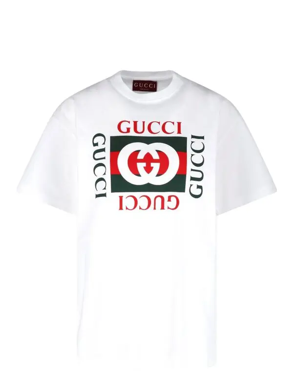 Gucci Gg Print T-shirt - White