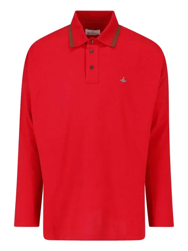 VIVIENNE WESTWOOD Cotton Piqué Polo - Red