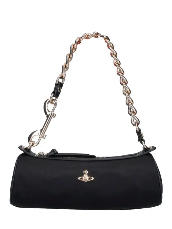 VIVIENNE WESTWOOD Cindy Cylinder Shoulder Bag - Black