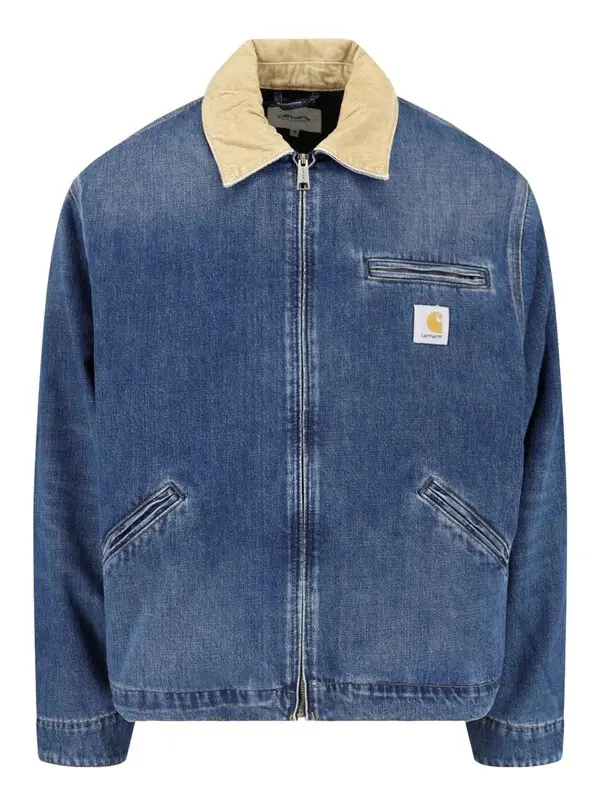 Carhartt Work In Progress Og Detroit Denim Jacket - Blue
