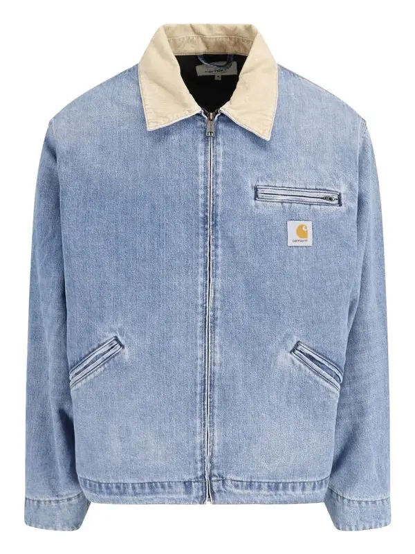Carhartt Work In Progress Og Detroit Denim Jacket - Light Blue