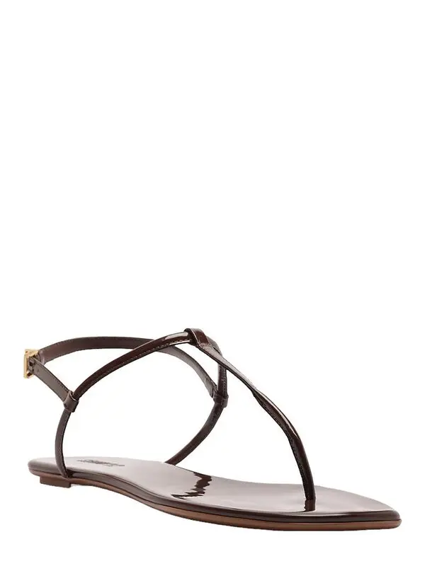 Schutz Elsha Strappy Thong Sandals - Root Brown