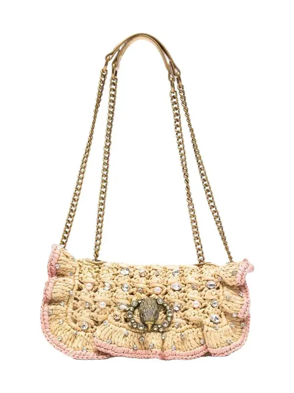 Kurt Geiger Chelsea Ruffled Shoulder Bag - Neutrals