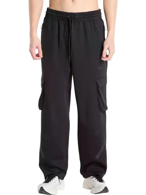 Adidas Logo-print Cargo Pants - Black