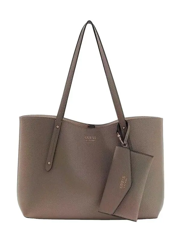 Guess Pebbled-effect Tote Bag - Grey