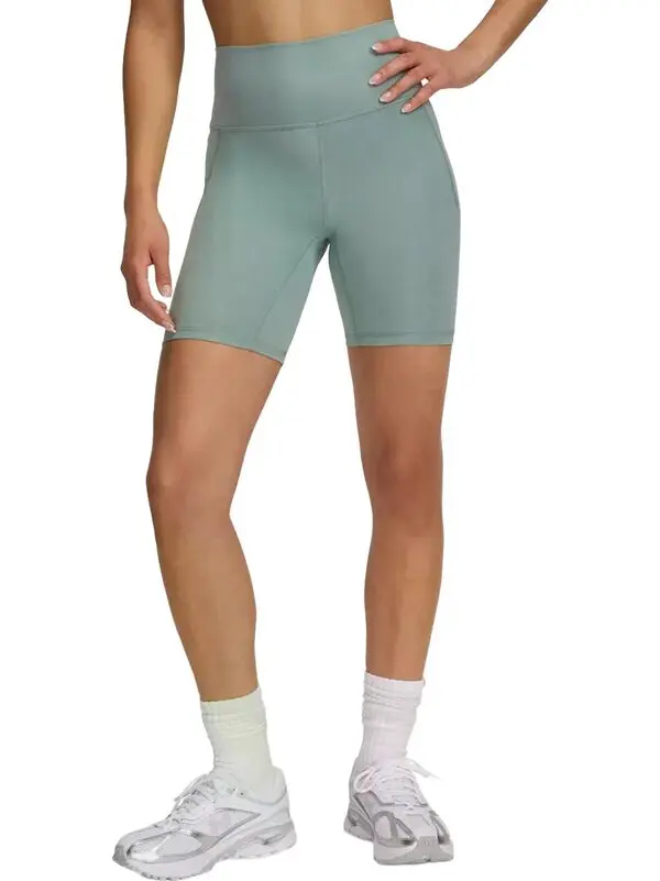 Under Armour Meridian High-waisted Side-pocket Shorts - Green