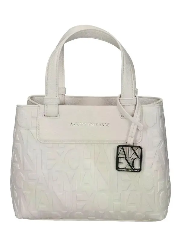 Armani Exchange Embossed Logo Tote Bag - Neutrals