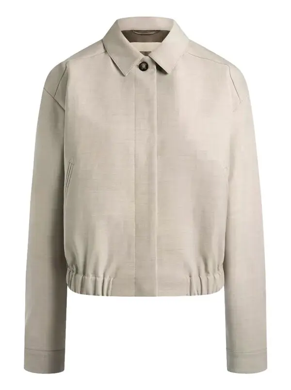 12 STOREEZ Hampshire Bomber Jacket - Neutrals