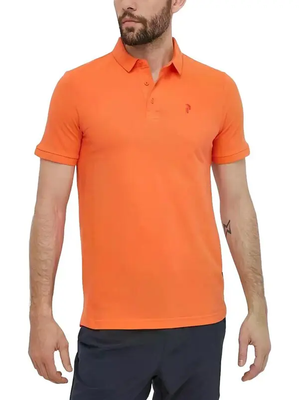 PEAK PERFORMANCE Logo-embroidered Polo Shirt - Orange