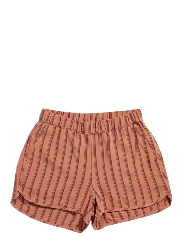 Bridge & Burn Luca Track Short - Rust Stripe
