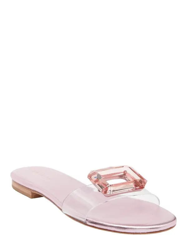 CECILIA NEW YORK Phillis Transparent Slide Sandal - Pink
