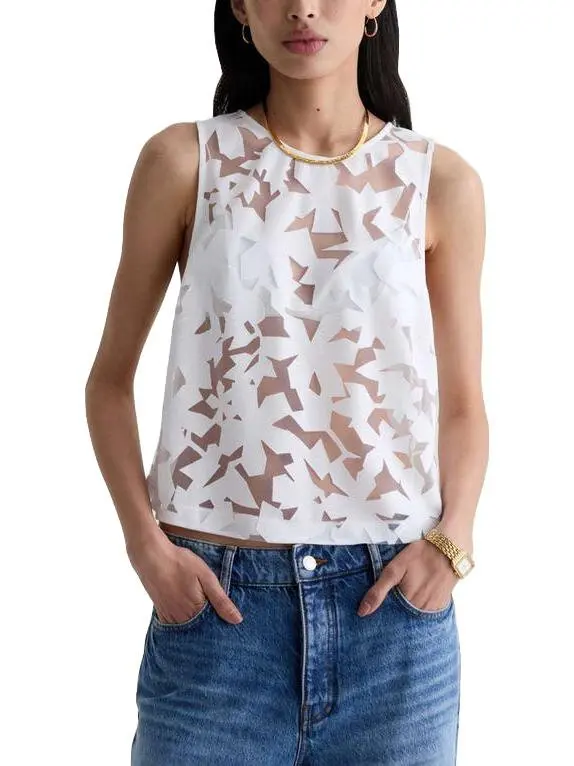 Ag Emilee Sheer Sleeveless Top - First Bloom