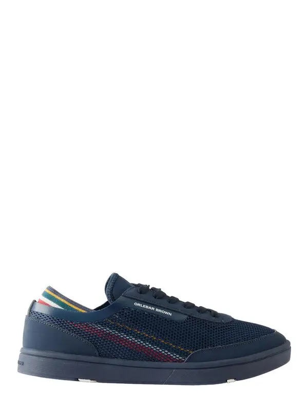 Orlebar Brown Larson Striped Sneakers - Blue