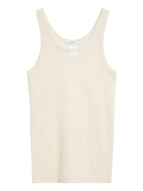 LEMAIRE Ribbed Scoop Neck Tank - Jasmine