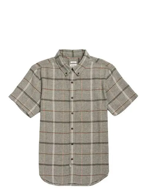 Bridge & Burn Jordan Slim Shirt - Olive Ember Grid