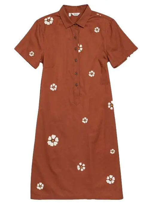 Bridge & Burn Delia Shirt Dress - Redstone Bloom