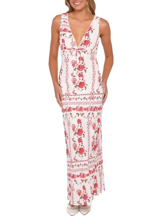 PETAL & PUP Amore Sleeveless Maxi Dress - Red Rose