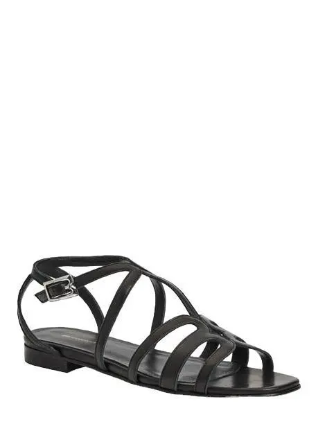 Bruno Magli Fiore Ankle Strap Sandal - Black Nappa