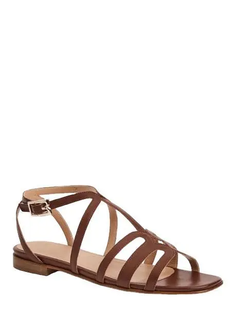 Bruno Magli Fiore Ankle Strap Sandal - Brown Nappa
