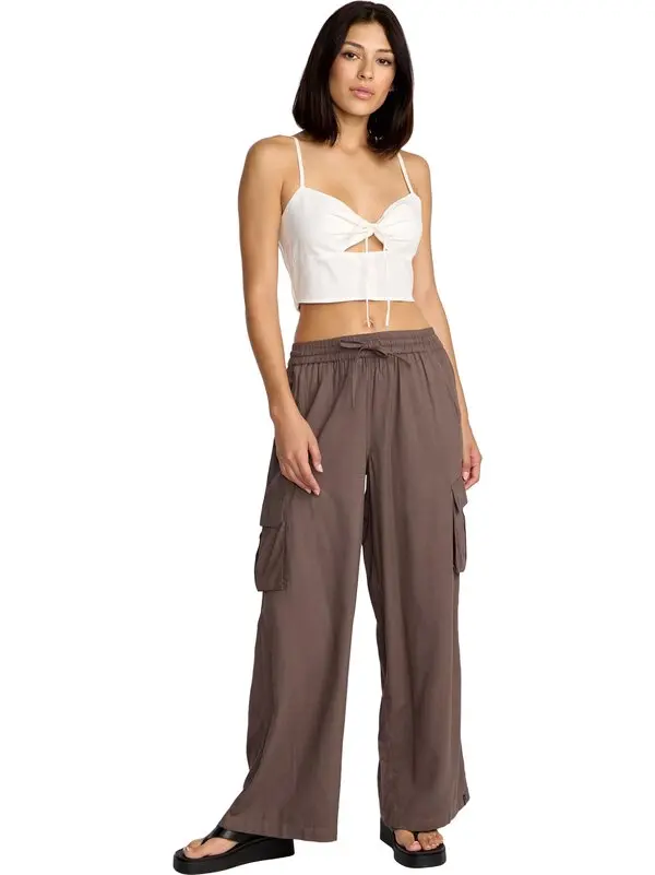 Volcom Lived In Beach Pants - Black Plum
