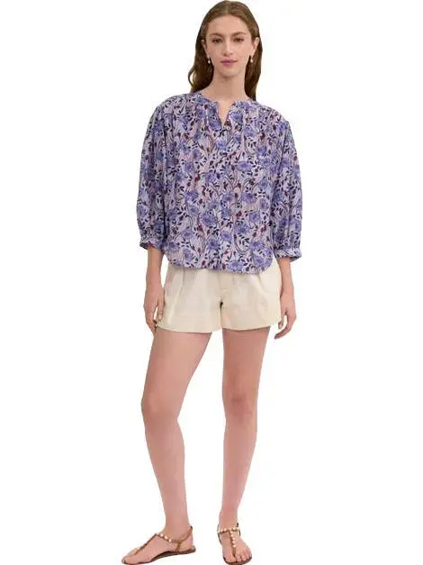 Rebecca Taylor Daphne Floral Print Blouse - Iris Multi