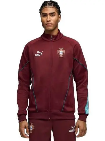 PUMA Portugal National Team King Anthem Full-zip Jacket - Maroon