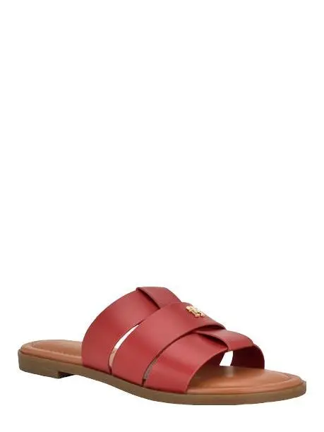 Tommy Hilfiger Moden Slide Sandal - Red
