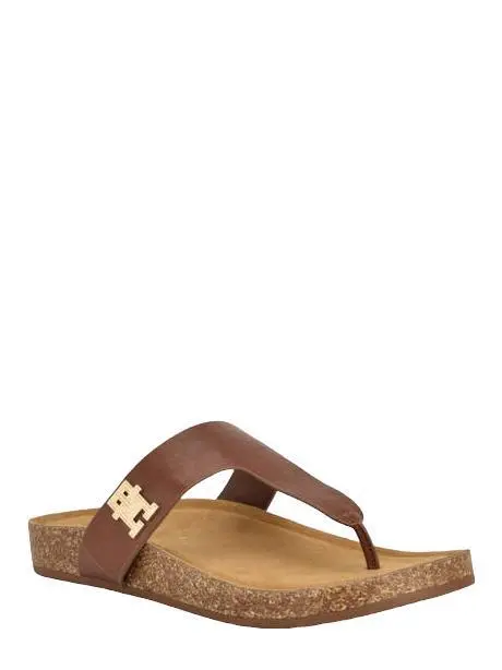 Tommy Hilfiger Tobeach Platform Flip Flop - Beige/brown