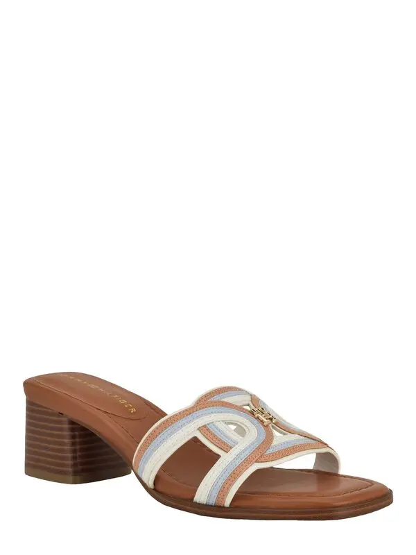 Tommy Hilfiger Marica Slide Sandal - White Multi