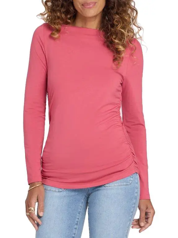 NYDJ Bateau Neck Knit Top - Chrysanthemum
