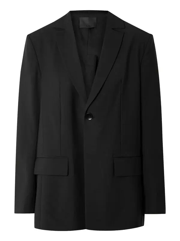 Tibi Woven Blazer - Black