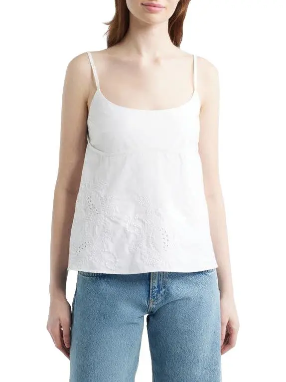 Rag & Bone Maggie Embroidered Camisole - White